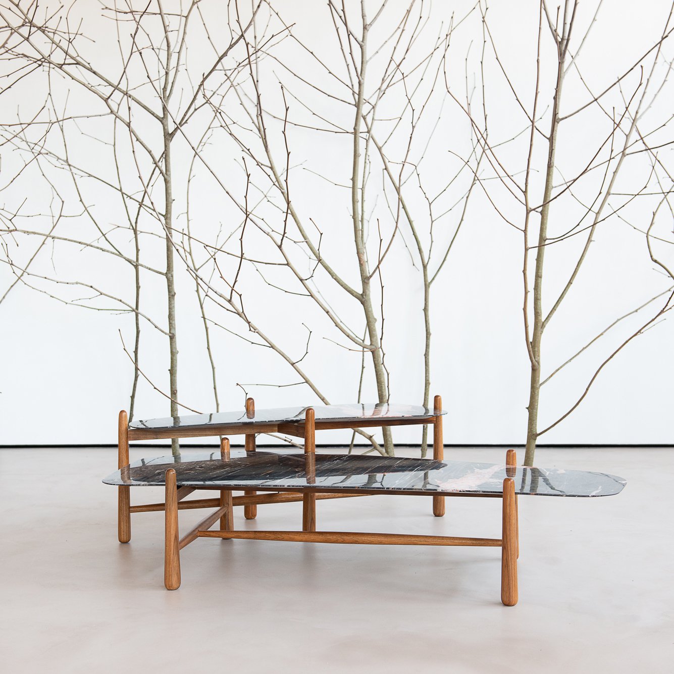 Mesa Centro Piedras Tampo Pietra Fina | Coleção Palermo | Oslo Design