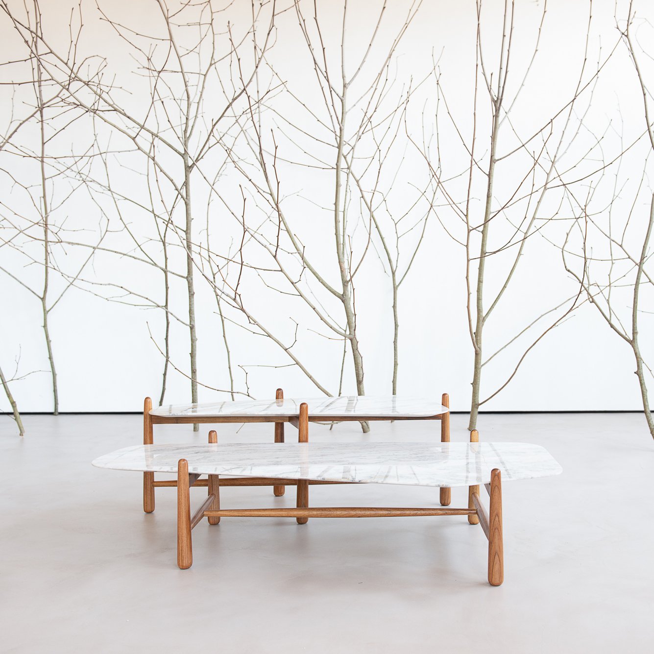 Mesa Centro Piedras Tampo Pietra Fina | Coleção Palermo | Oslo Design