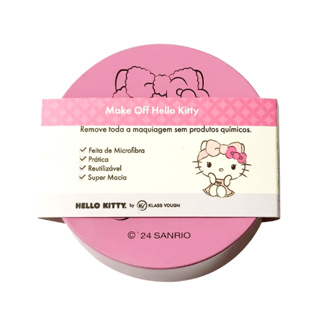 Toalha Demaquilante Hello Kitty by Klass Vough MKHK-01B | SuperGloss