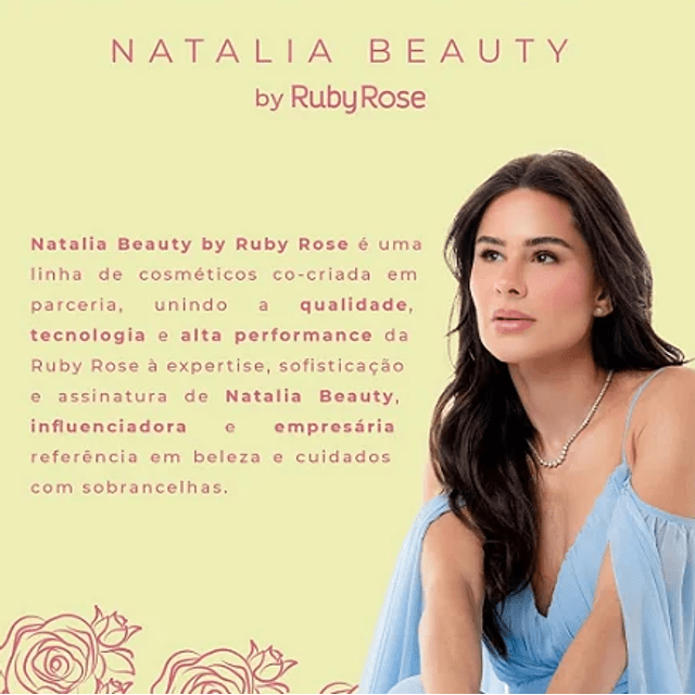 Cera Modeladora de Sobrancelhas Brow on Top Natalia Beauty by Ruby Rose 4,7ml | SuperGloss