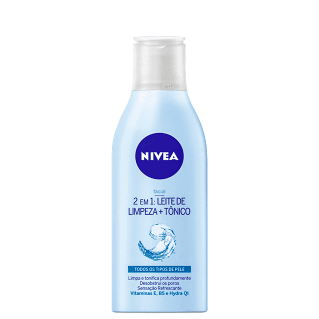 Nivea 2 Em 1 Leite de Limpeza + Tônico 200ml | SuperGloss