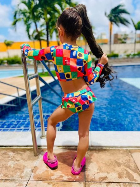 Conjunto Biquini Infantil Juvenil Ref 30 Ros S Modas