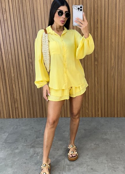 Conjunto Capri - Amarelo | Guria Store