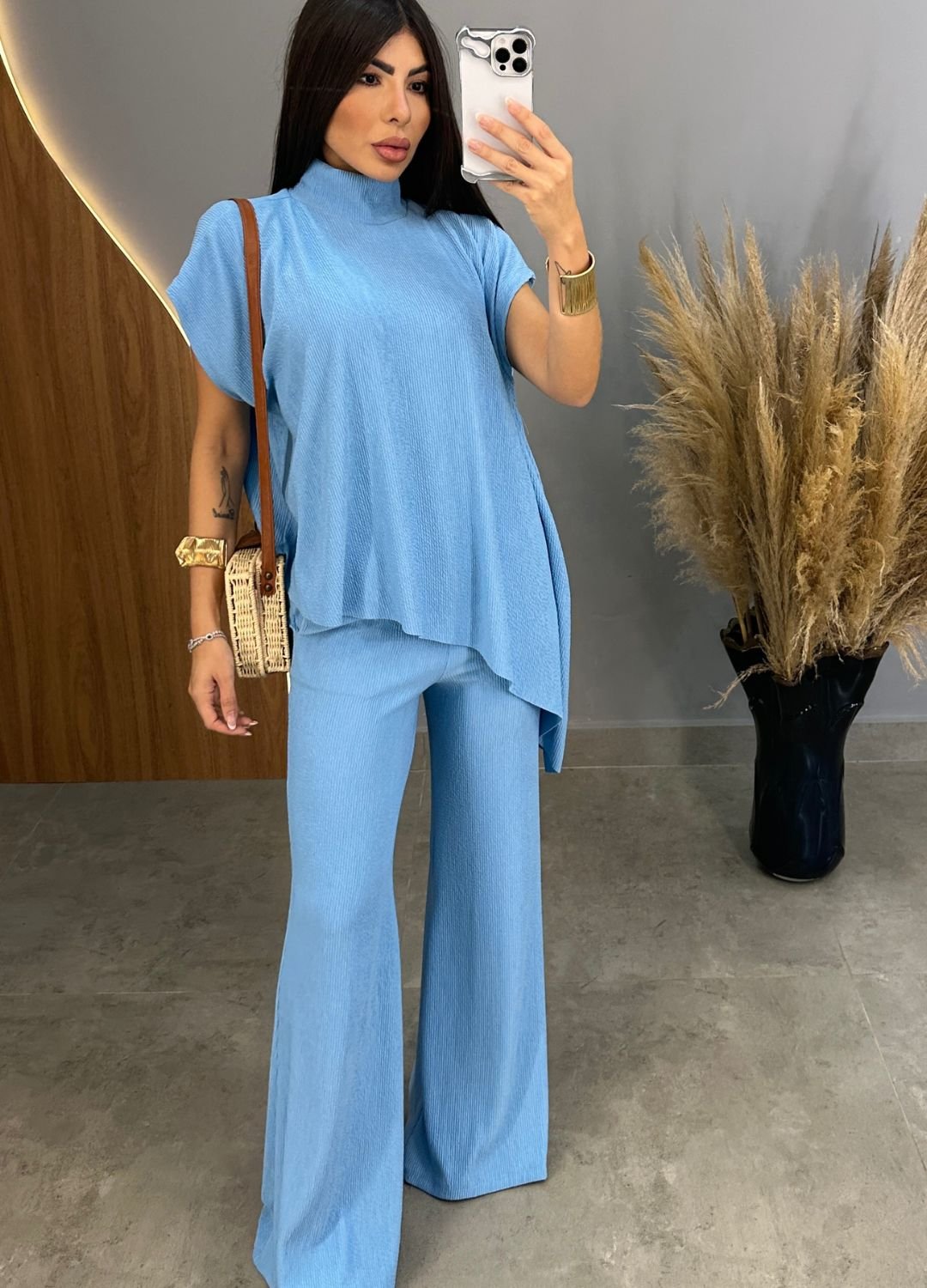 Conjunto Buzios Assimétrico - Azul | Guria Store