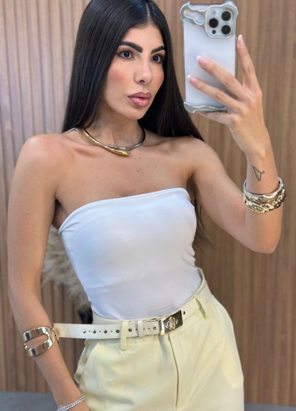 Body Vanessa Poliamida - Off | Guria Store