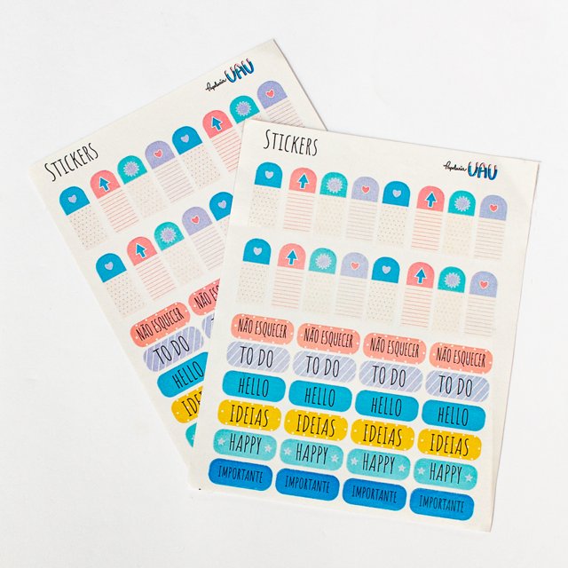 Adesivos stickers | Papelaria Uau