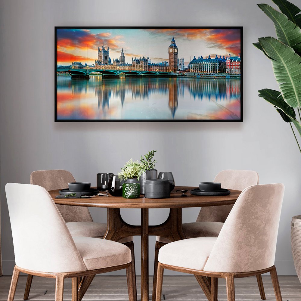Quadro com Vidro Paisagem Big Ben e Palácio de Westminster | Quadro ...