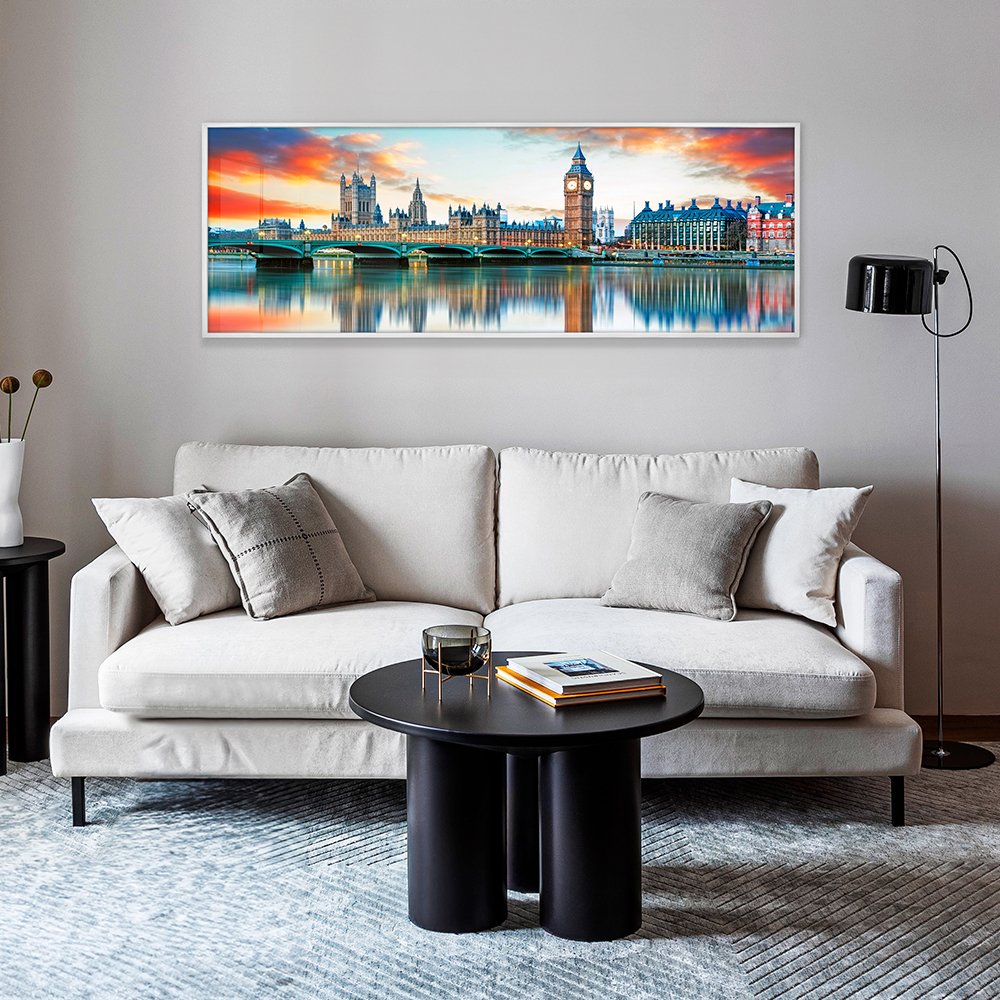 Quadro com Vidro Paisagem Big Ben e Palácio de Westminster | Quadro ...