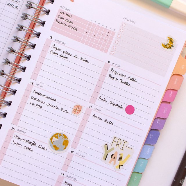 Mini Planner Permanente - Ruby Flow | Planner Shop