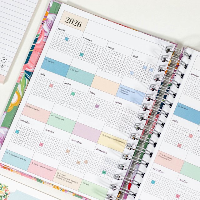Mini Planner 2026 - Rainbow Ribbons | Planner Shop