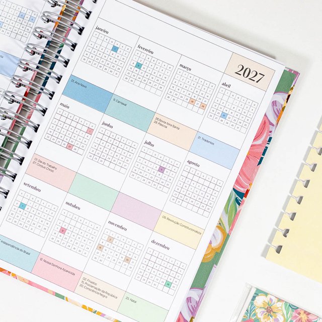 Mini Planner 2026 - Rainbow Ribbons | Planner Shop