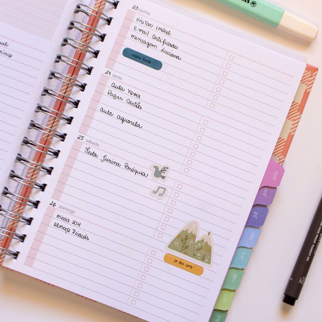 Mini Planner Permanente - Mountain Side | Planner Shop