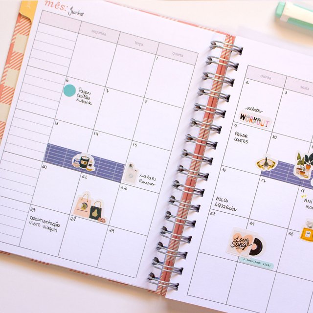 Mini Planner Permanente - Strawberry Moon | Planner Shop