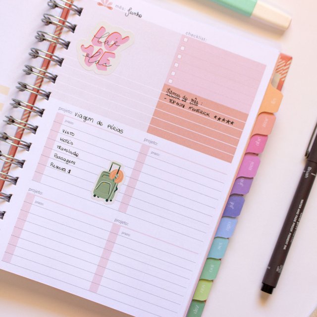 Mini Planner Permanente - Ruby Flow | Planner Shop