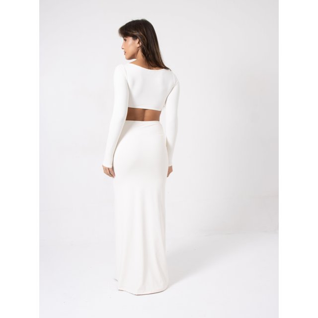 Saia Gaia longa Off white | HIDE OFICIAL