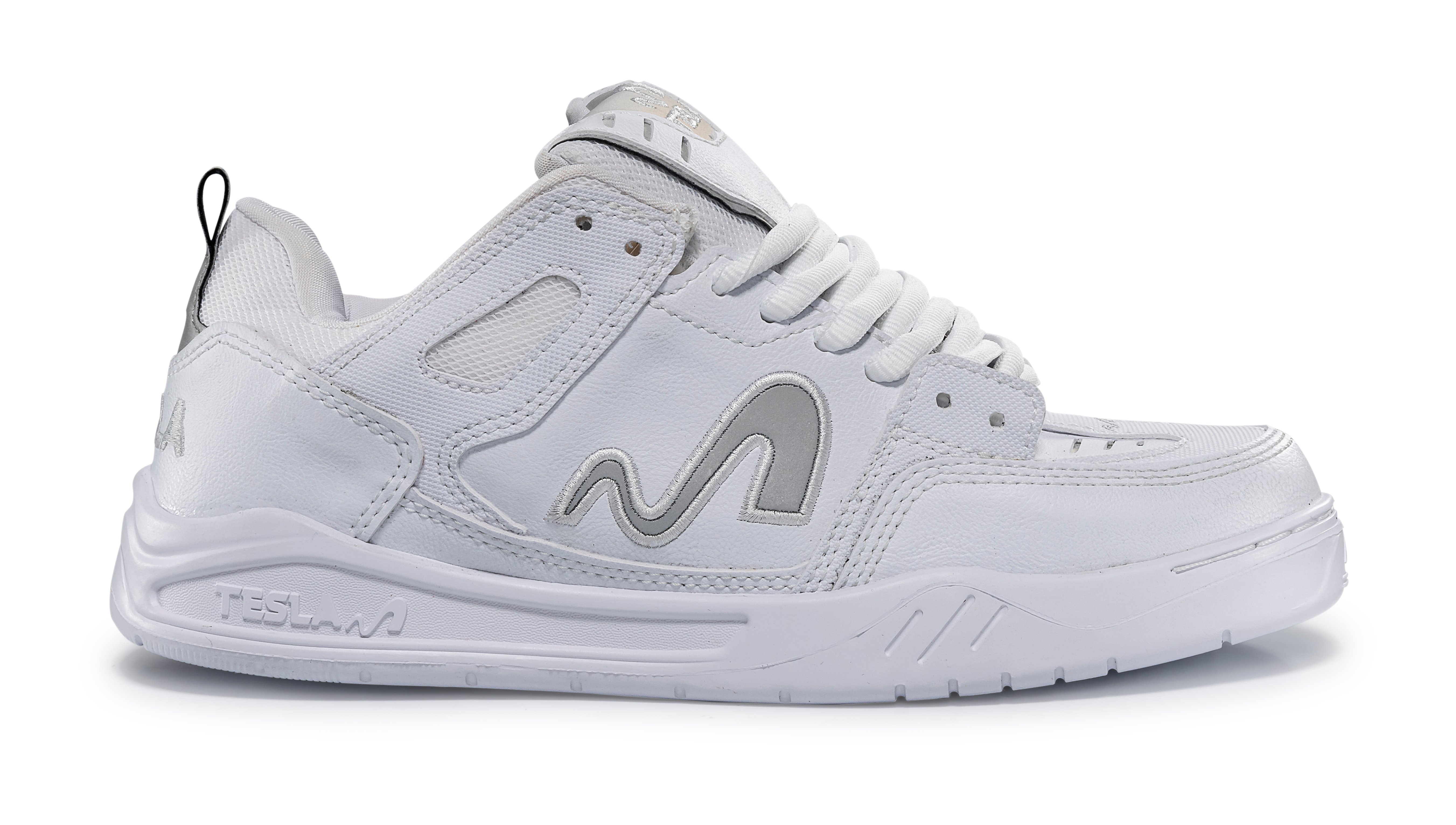 Tênis Tesla Nine All White | Tesla Skate | Tênis de Skate