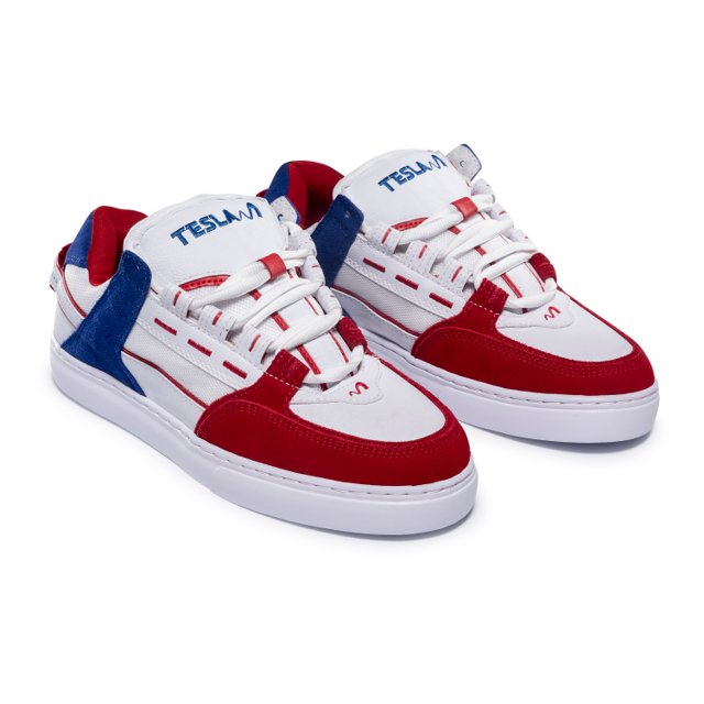 Tênis Tesla Coil Red Blue | Tesla Footwear