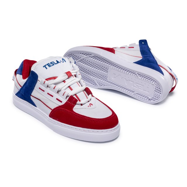 Tênis Tesla Coil Red Blue | Tesla Footwear