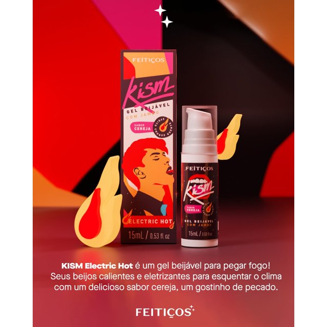 KISM - Gel Beijável com Jambu - Sabor Cereja - 15ml | BG Sensuality