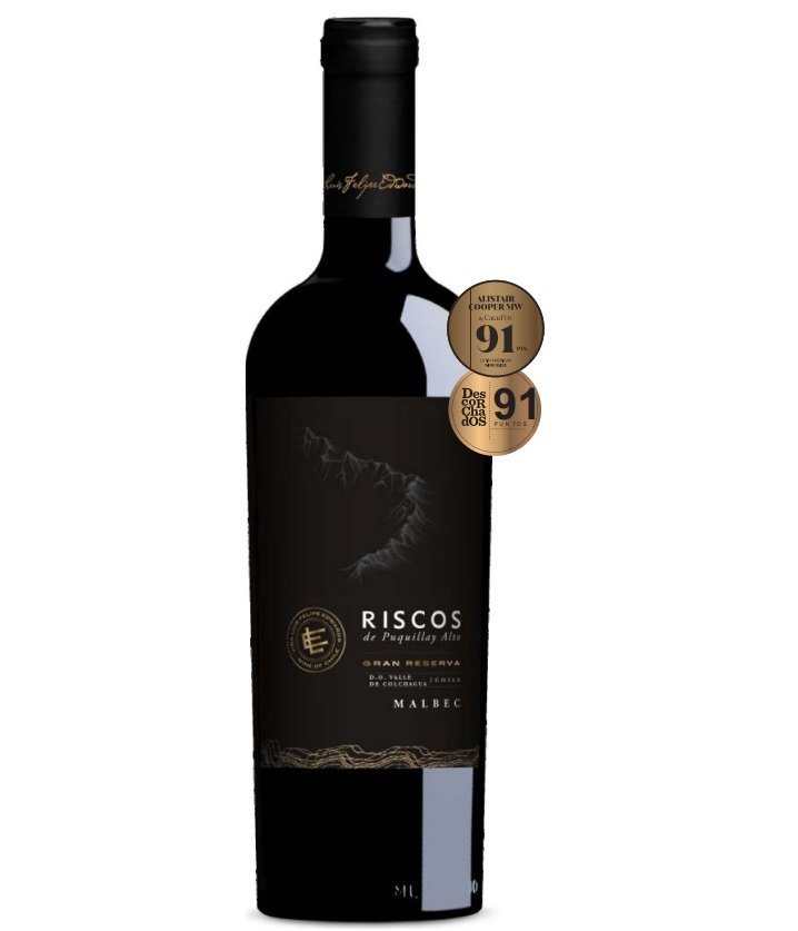 Vinho Tinto Riscos Gran Reserva Malbec 750ml | Distrito Wine