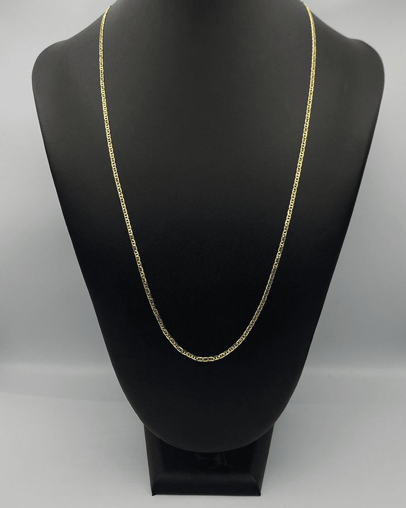 CORRENTE PIASTRINE 2MM - 70CM - BANHADO A OURO 18K | PANCADA JOIAS