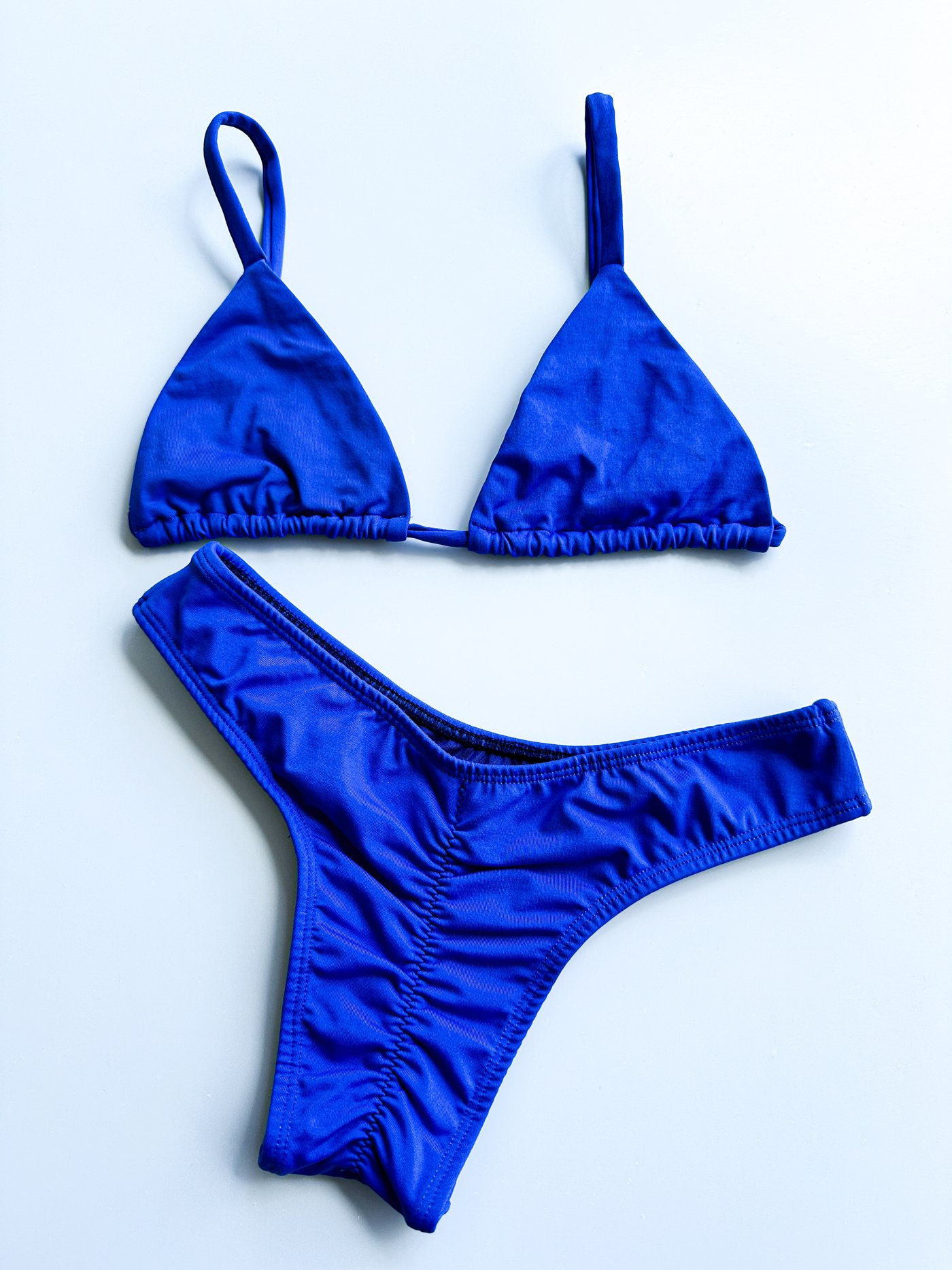 Biquíni Cortininha Empina Bumbum Azul Caneta Vogabr
