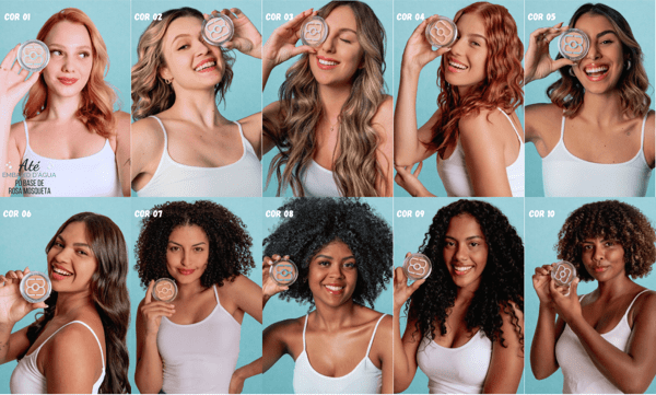 Pó Base Rosa Mosqueta Maria Margarida Cor 05 – Acabamento Impecável ...