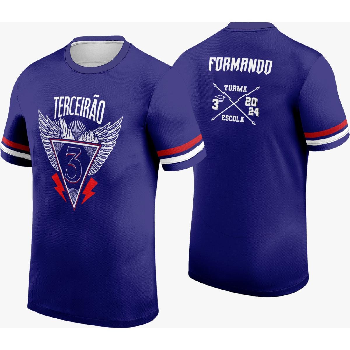 Camisas Formandos Terceirão Interclasse Modelo 61 | Estilo Camisetas