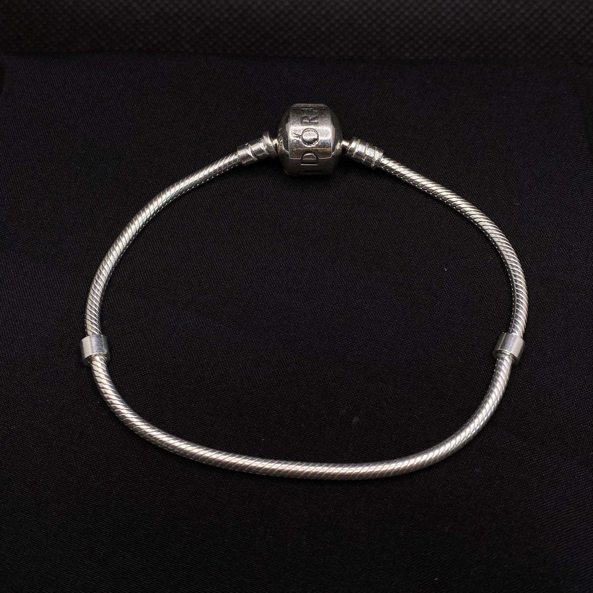 Pulseira Pandora com Fecho Circular Prata 925 - 16cm | Azura store