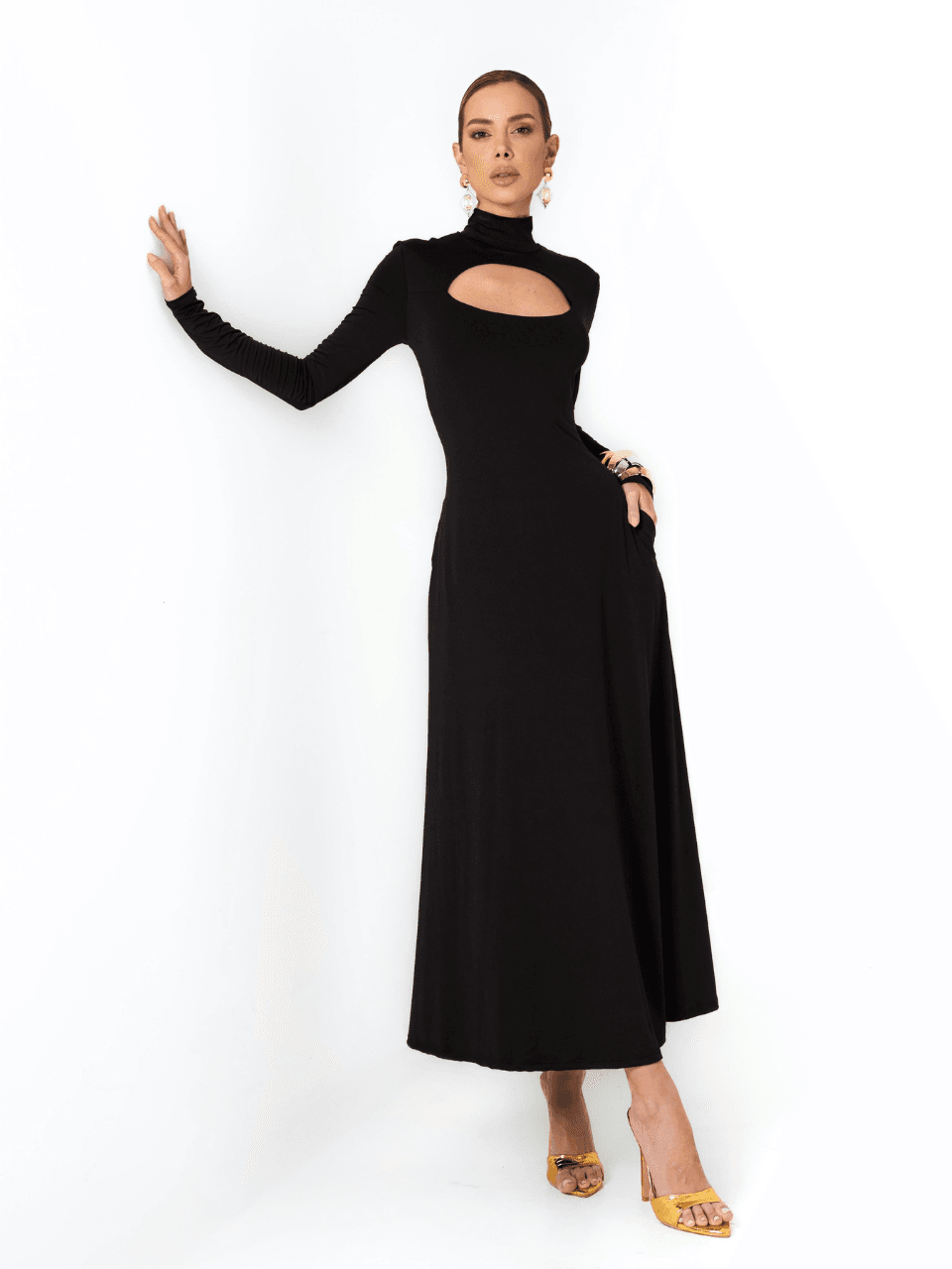 Vestido Midi Manga Longa Fluit Eva | MN Conf