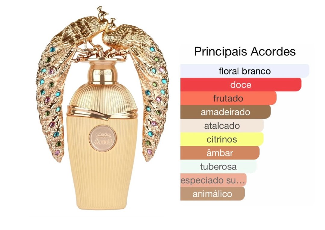 Perfume árabe Afeef Lattafa 100ml | Exala Perfumaria