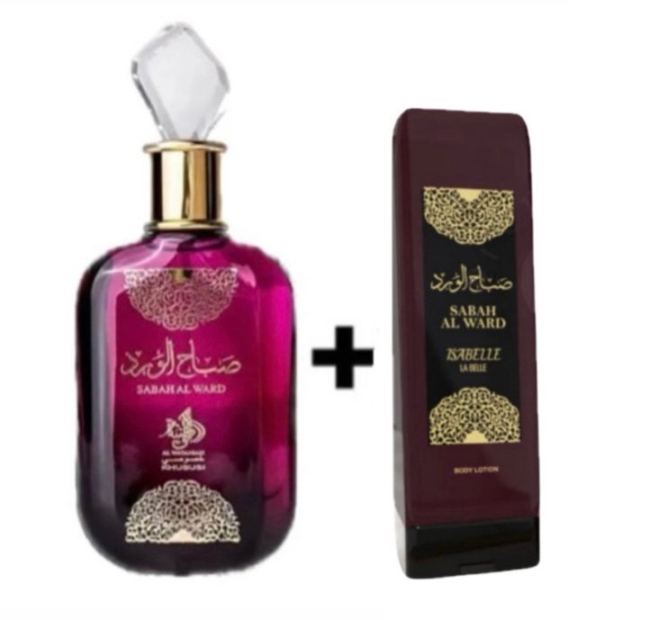 Combo Perfume Sabah + Hidratante corporal Sabah Al Ward | Exala Perfumaria