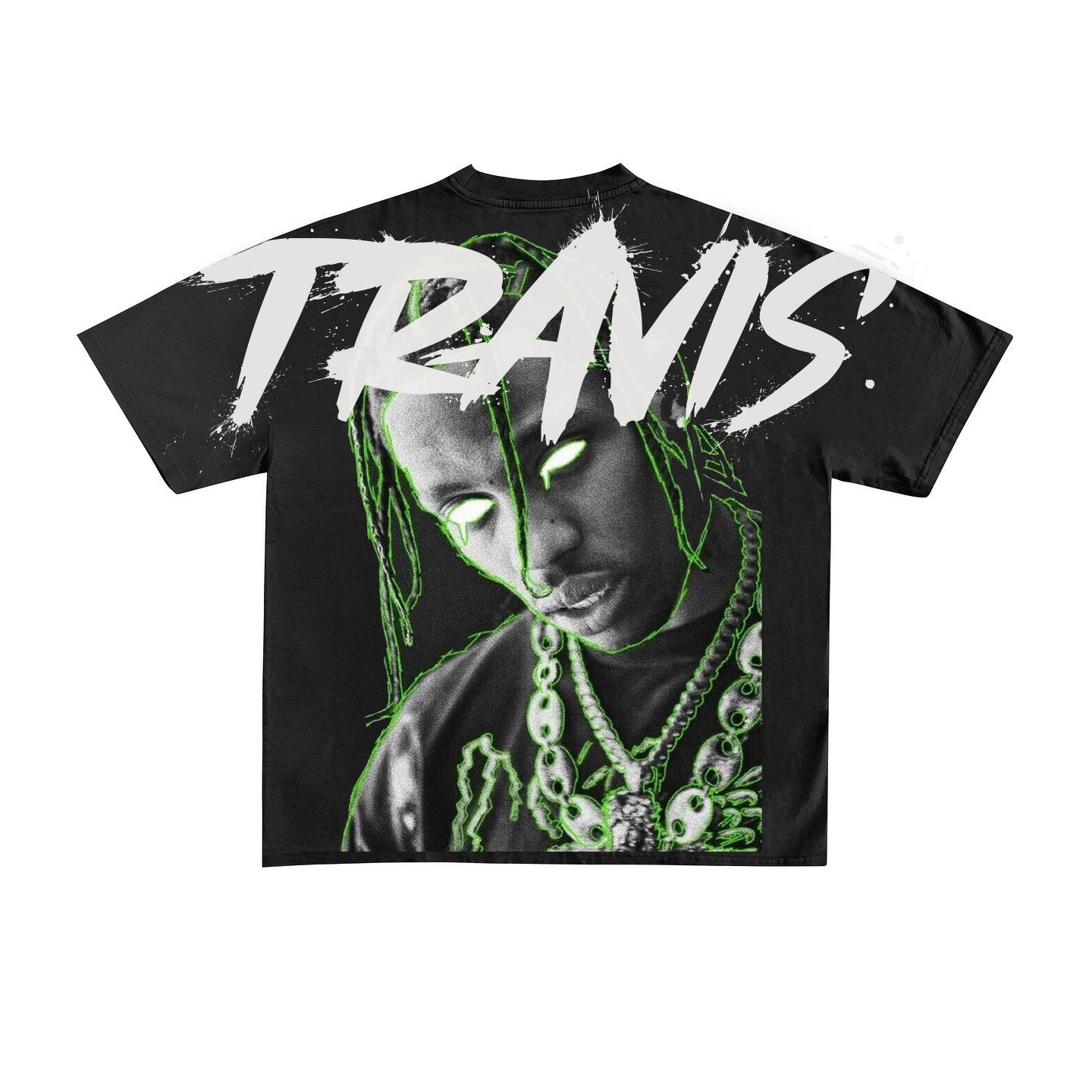 Camiseta Oversized Travis Scott Full Print BlackPill | Black Pill