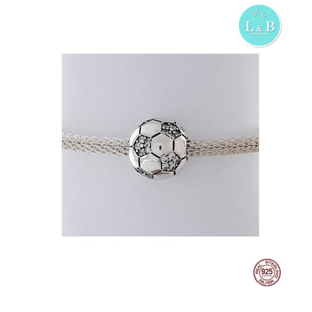 Berloque I Love Futebol em Prata 925 | L&B Acessórios