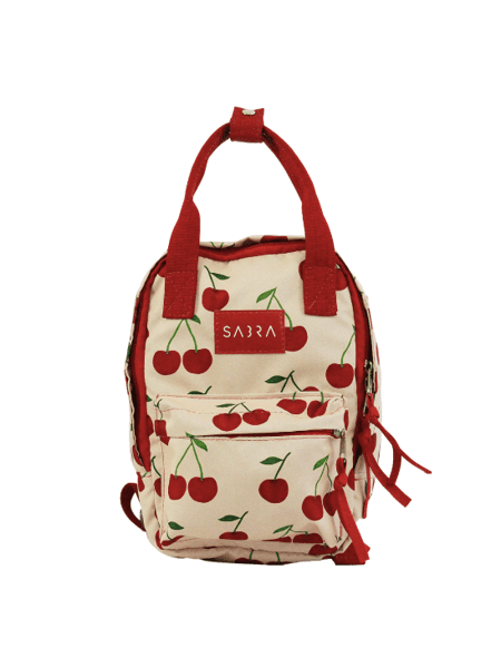 Mini Mochila Quadrada Cerejinha - Sabra | Gli Store