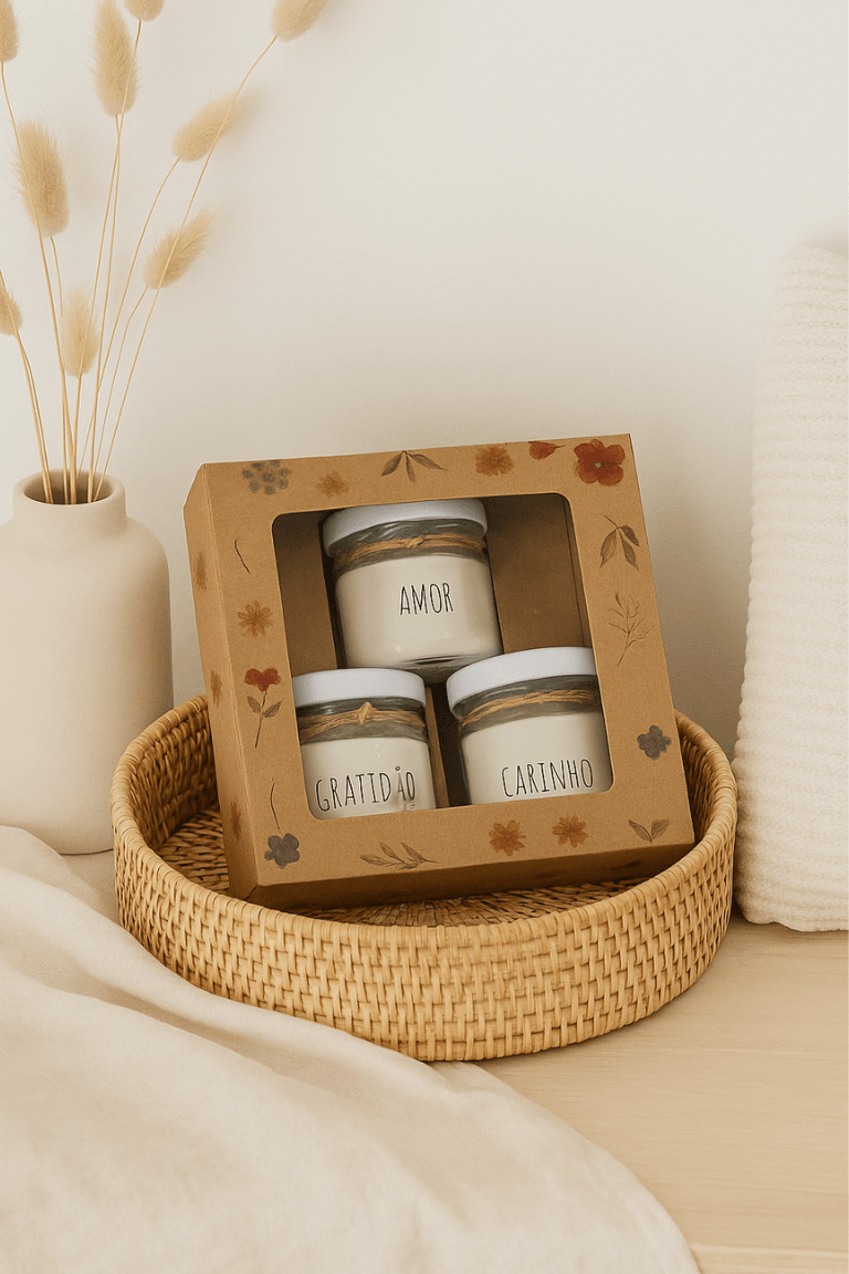 Kit 3 Mini Velas Aromáticas Artesanal | Lumus Essence
