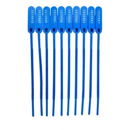 LACRE PARA MALOTE AZUL 16 CM PACOTE COM 100 UN KAZ | Conesul