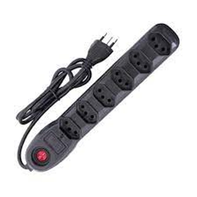 FILTRO DE LINHA 6 TOMADAS CABO 1 METRO PRETO MEGATRON | Conesul