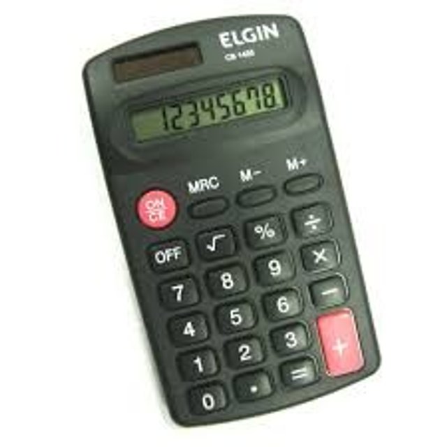 CALCULADORA DE BOLSO 8 DÍGITOS CB1485 ELGIN | Conesul