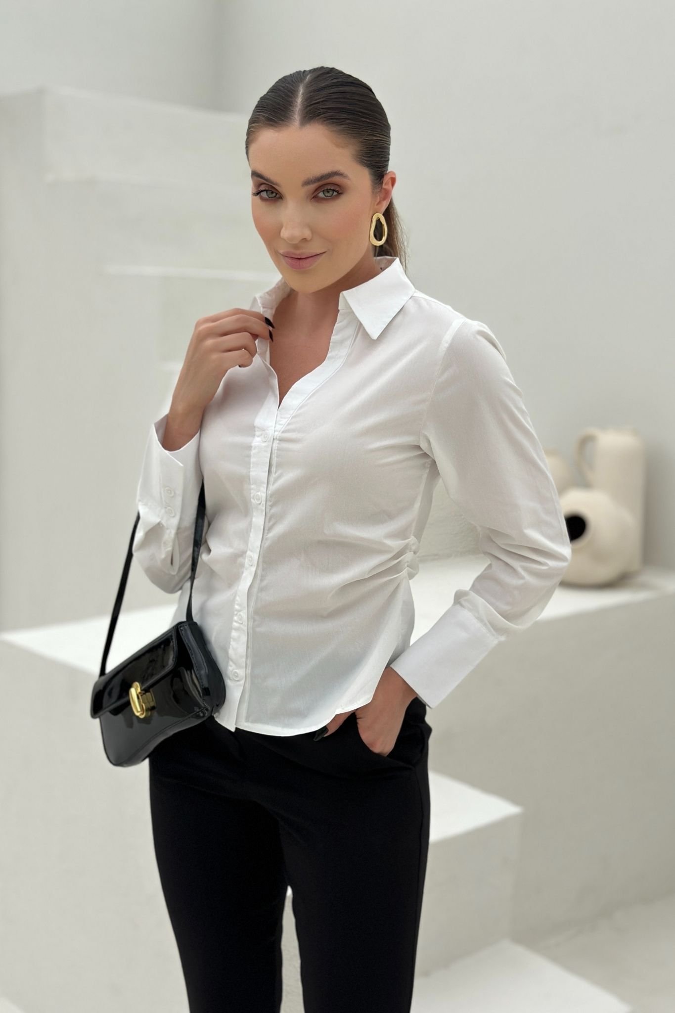 Camisa Feminina Manga Longa Celine | Cz Store