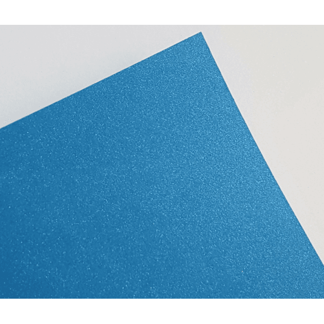 Papel Perolizado Azul Royal 180g A4 - 10 folhas | Karin Papéis