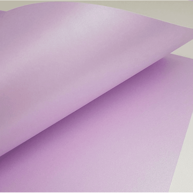Papel Perolizado Lilás 180g A4 - 10 folhas | Karin Papéis