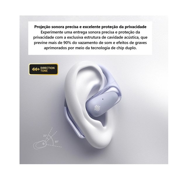 Fone De Ouvido Bluetooth Rock X911 Open Ear Ows Cor Preto | pooq.com.br