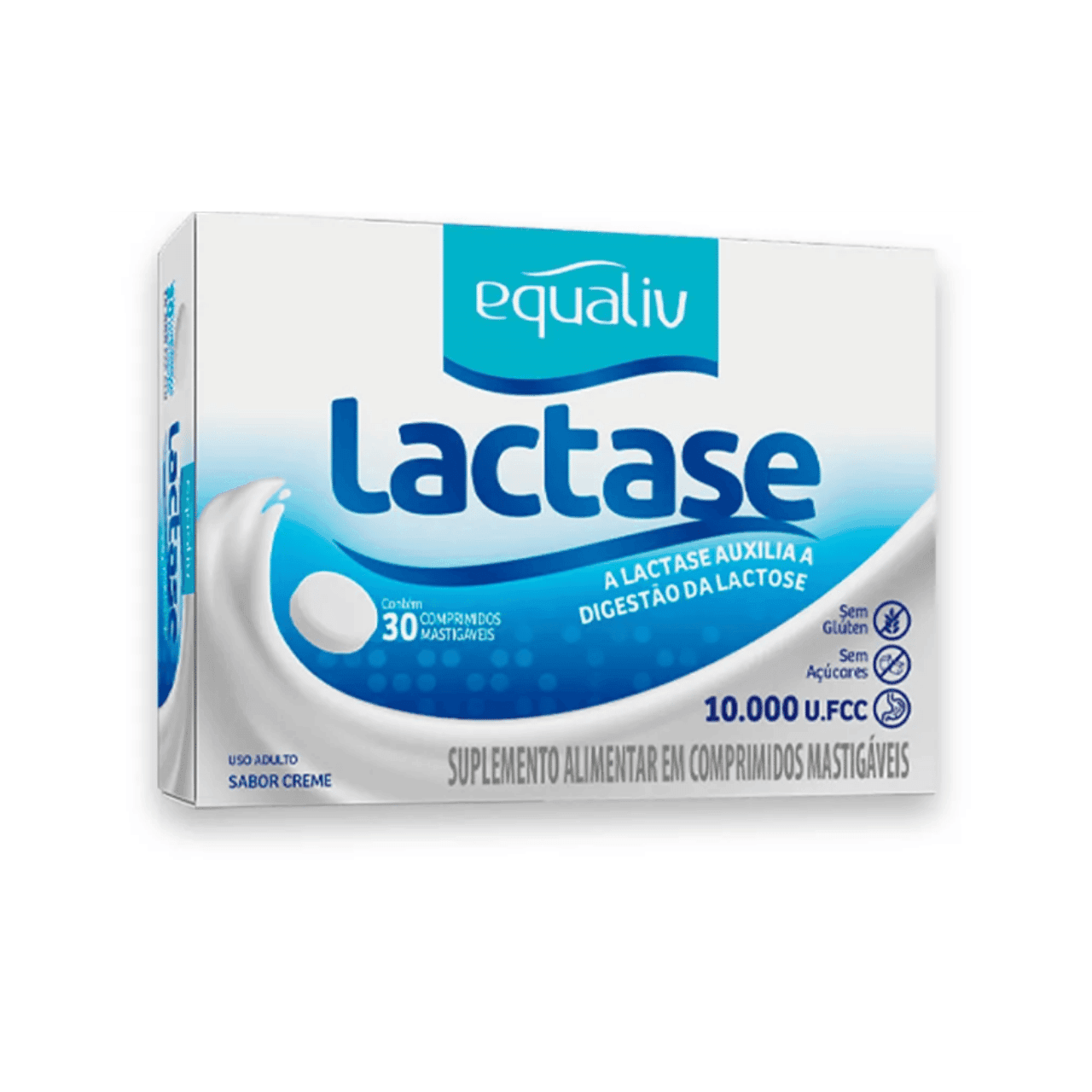 Lactase 10.000 U.FCC Equaliv - 30 Comprimidos | Digestão da Lactose ...