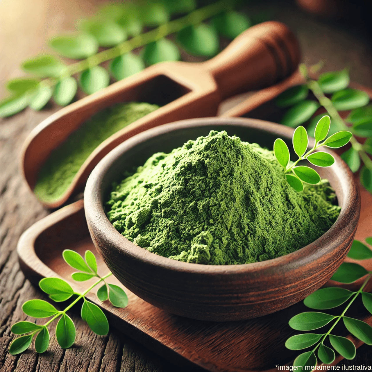 Moringa em Pó - 100g | Superalimento Rico em Nutrientes | Casa Ômega