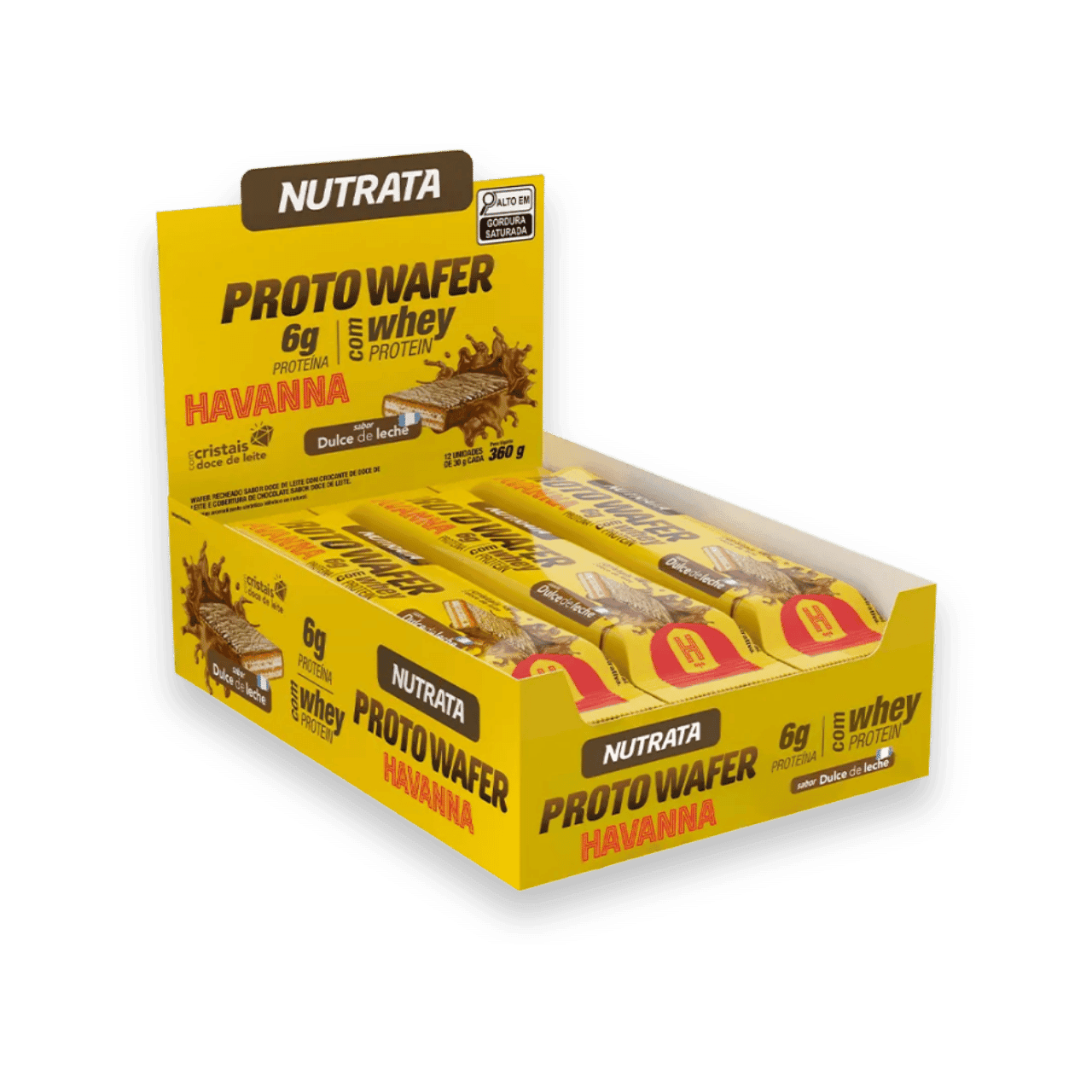 Proto Wafer Havanna Nutrata - 12 wafers de 30g | Wafer Recheado | Casa ...