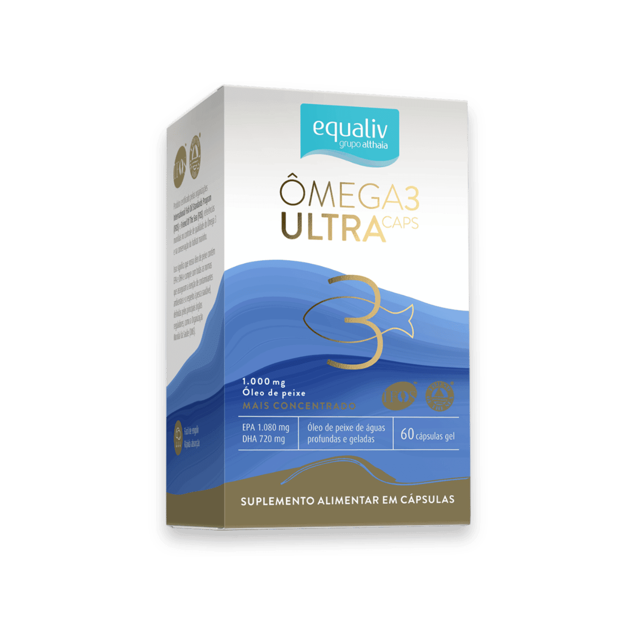 Ômega 3 Ultra Caps Equaliv - Cápsulas | Saúde Cardiovascular | Casa Ômega