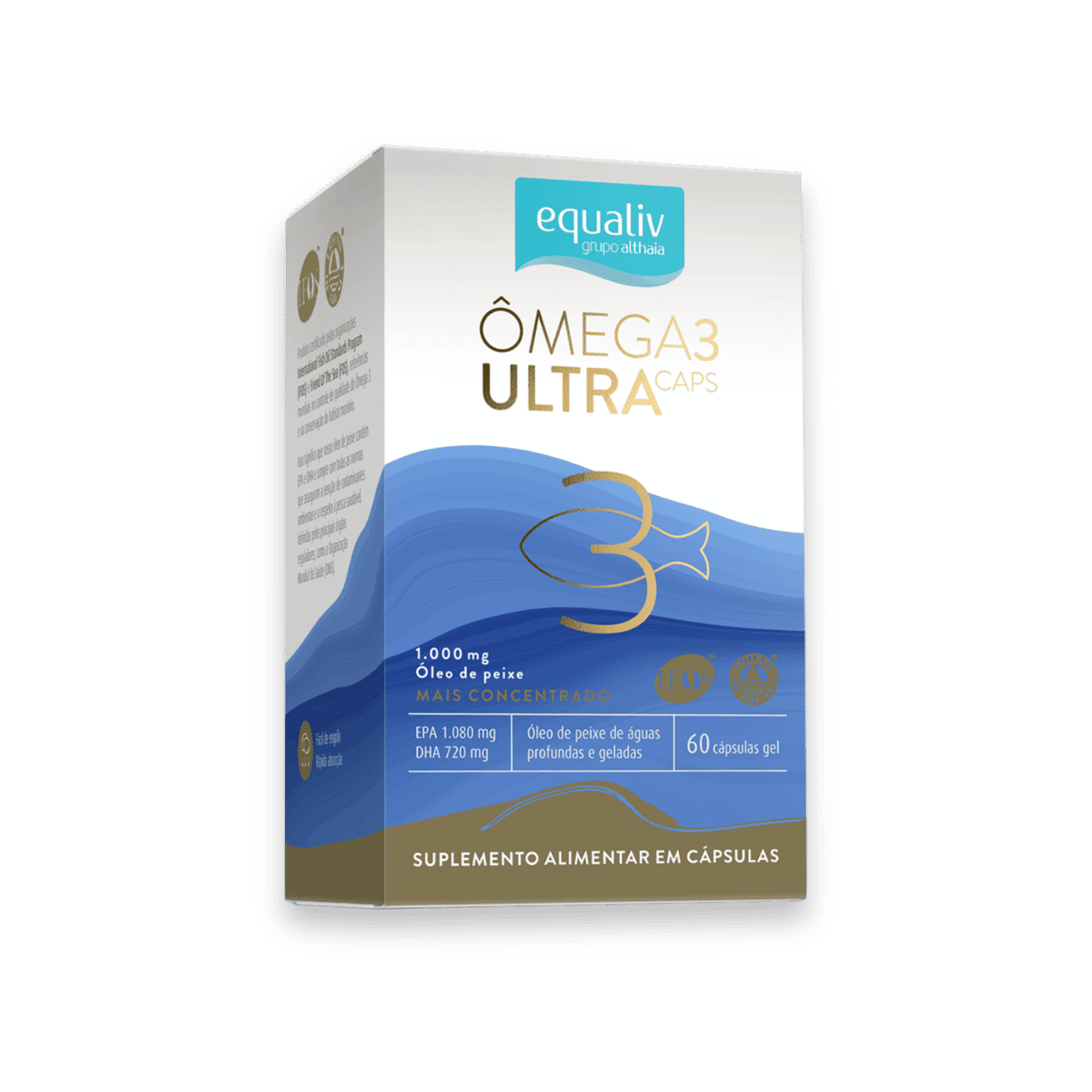 Ômega 3 Ultra Caps Equaliv - Cápsulas | Saúde Cardiovascular | Casa Ômega