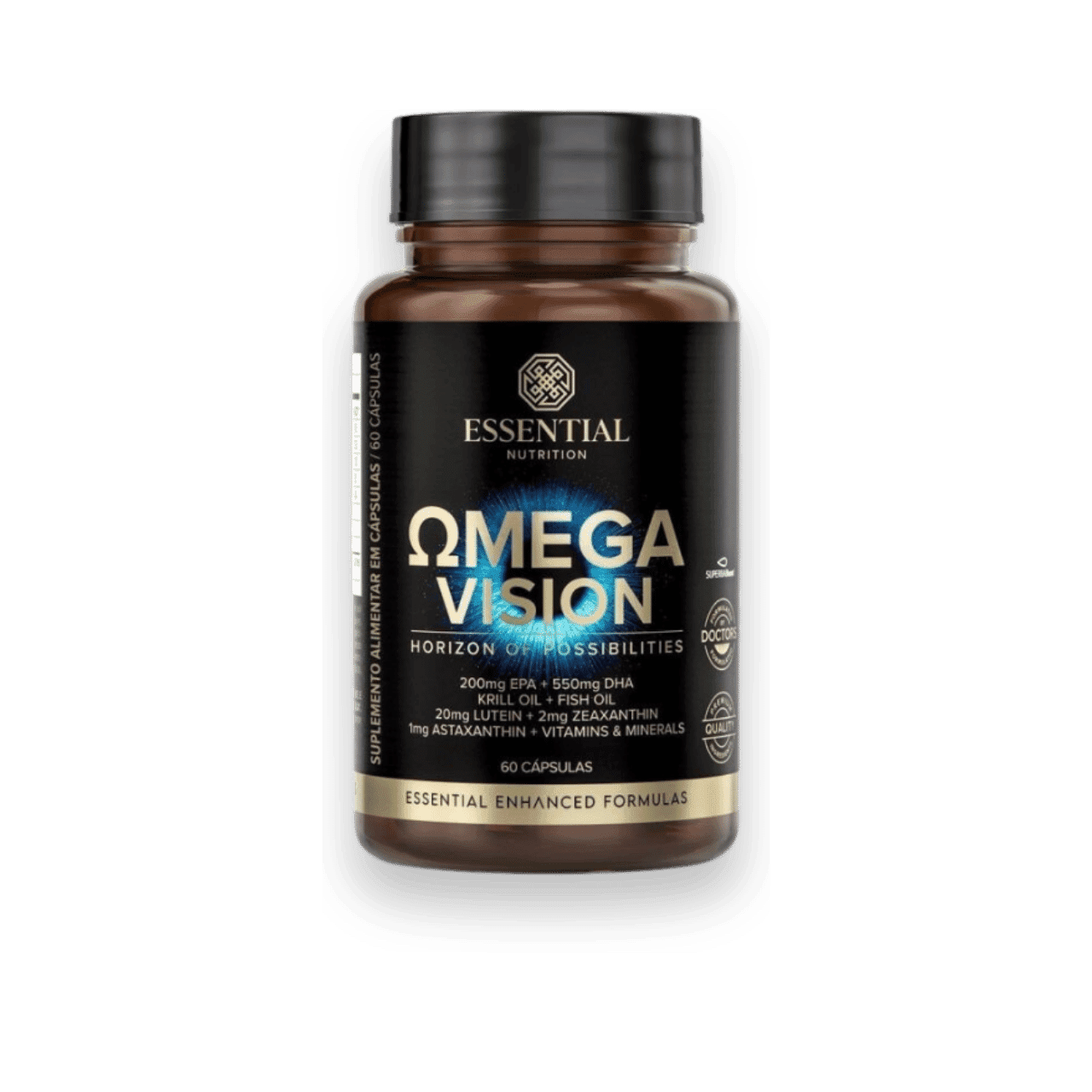 Omega Vision Essential Nutrition - 60 Cápsulas - 1000mg | Casa Ômega