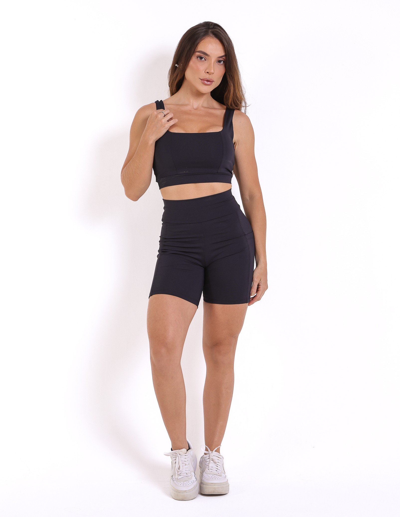 SHORT RUN + TOP HYPER PRETO | Com Maria